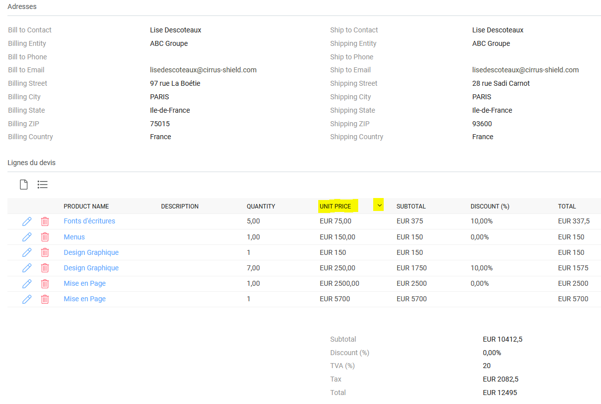 Items display order | Cirrus Shield Help